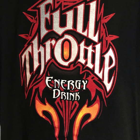 Shirts | Full Throttle Energy Drink Graphic Black Tshirt | Poshmark